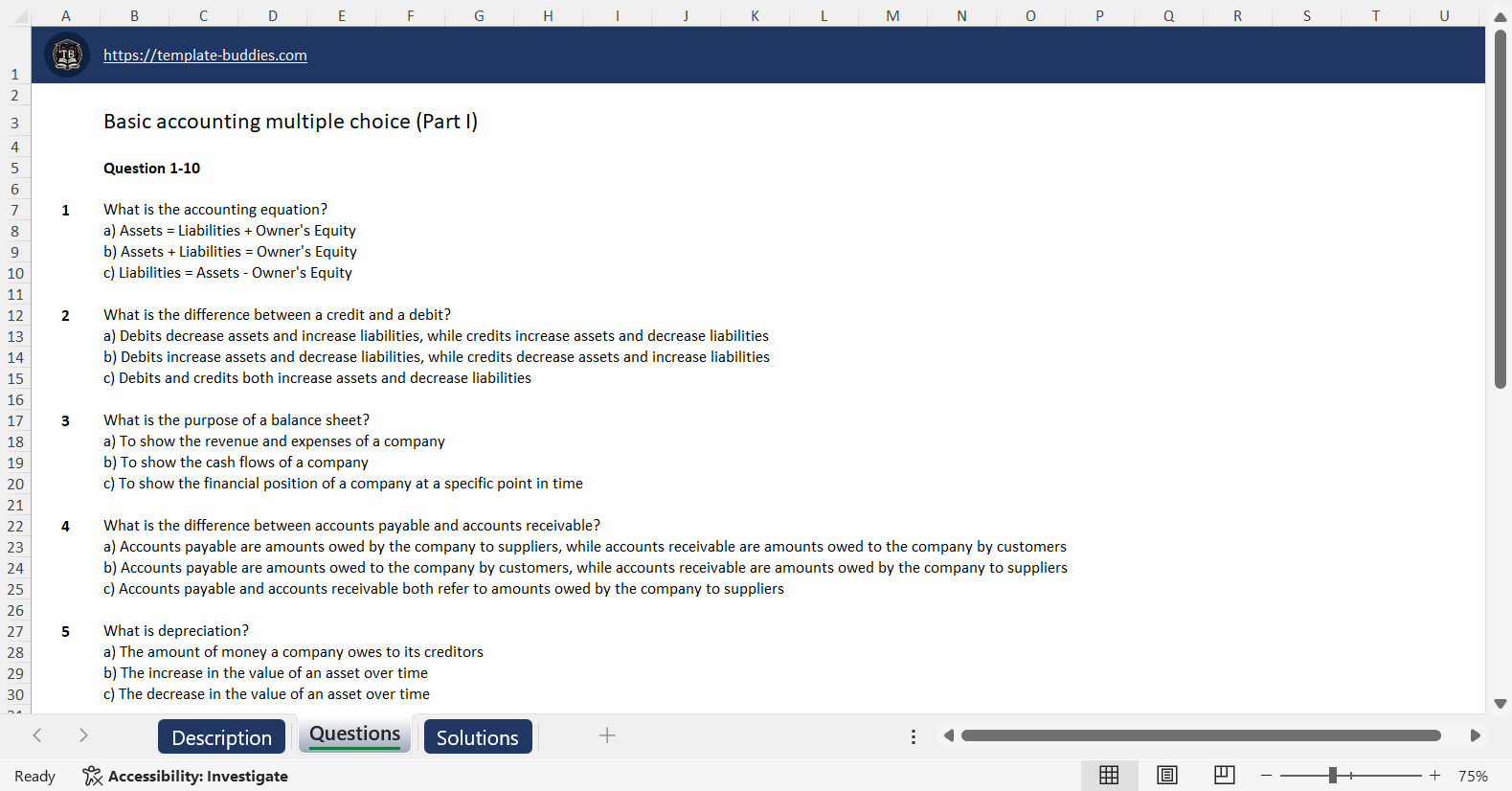 Basic Accounting Multiple-Choice (2024) – Template Buddies Basic Accounting Multiple-Choice (2024) – Template Buddies
