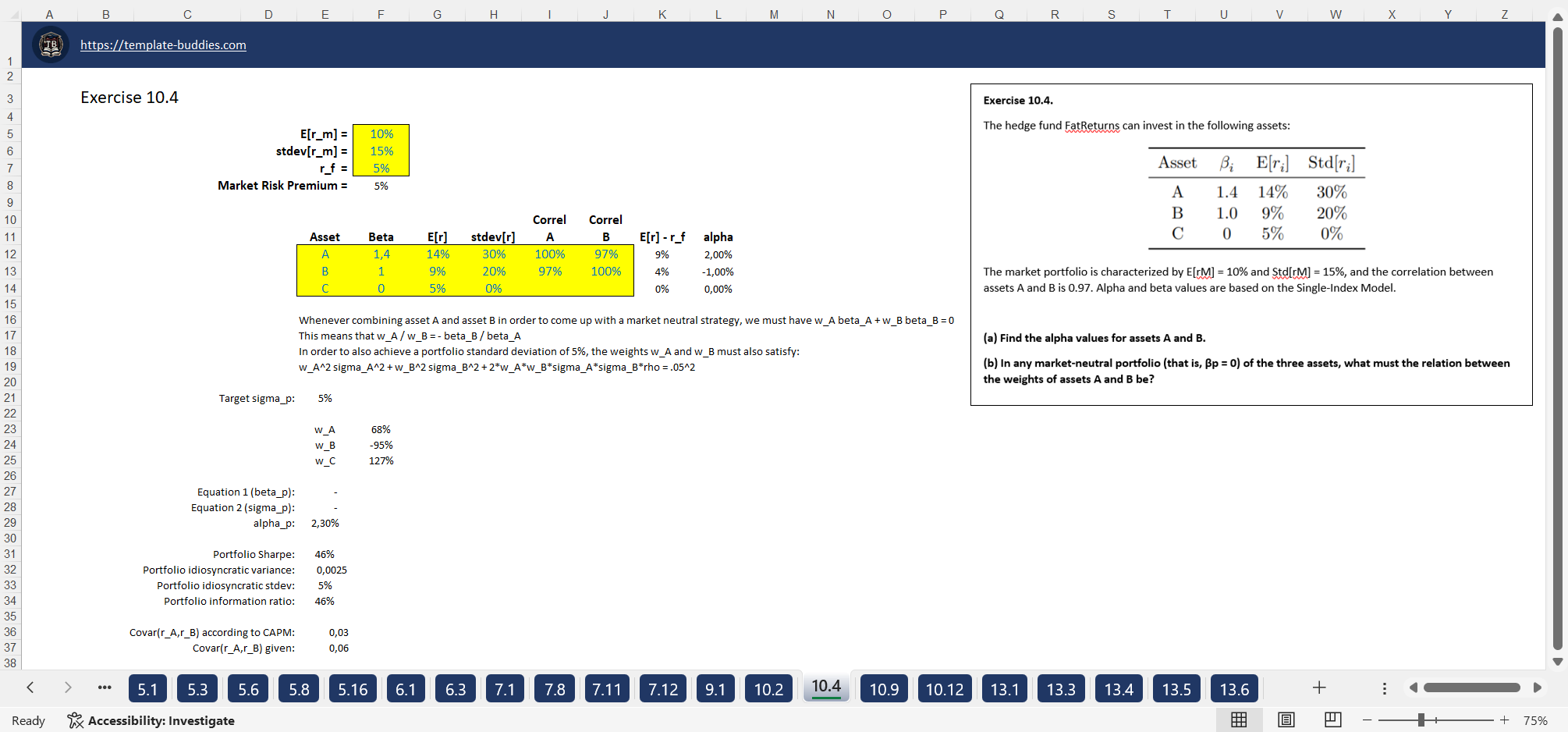 Financial Markets and Investments by Claus Munk (2019) – All Solutions ...