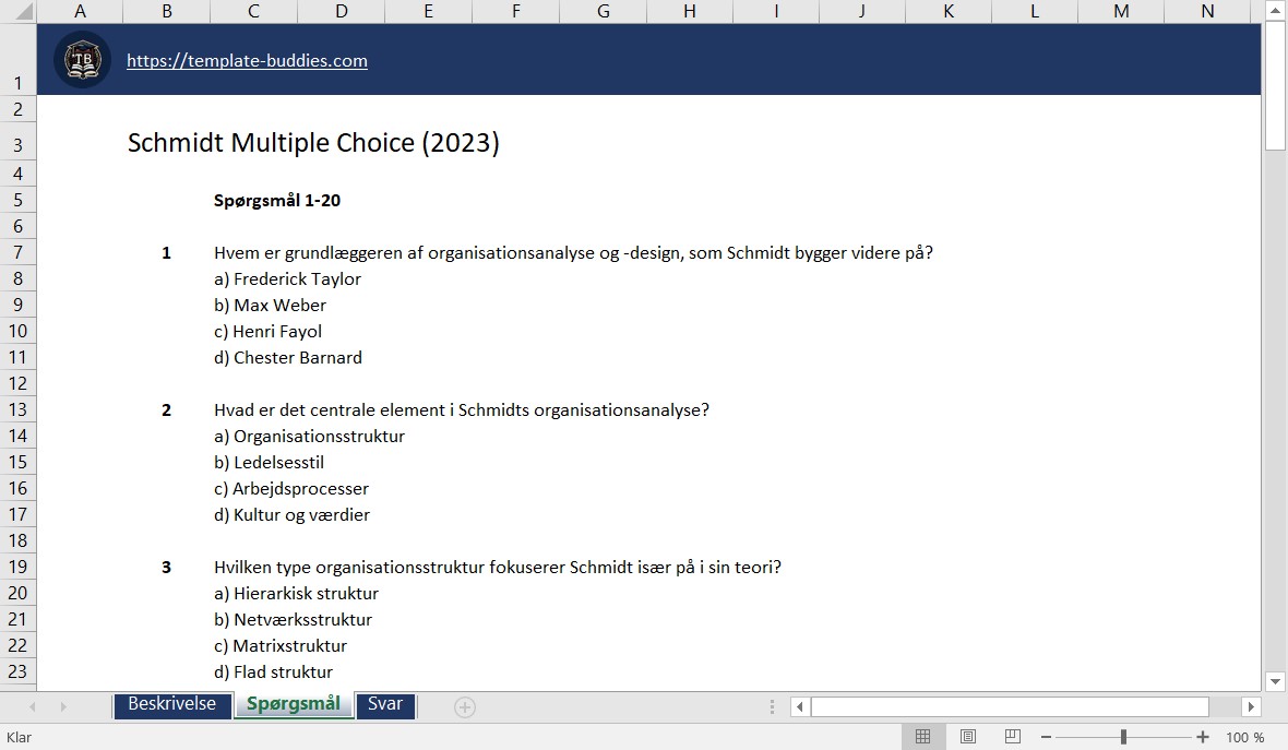 Schmidt Multiple-Choice – Template Buddies Schmidt Multiple-Choice – Template Buddies