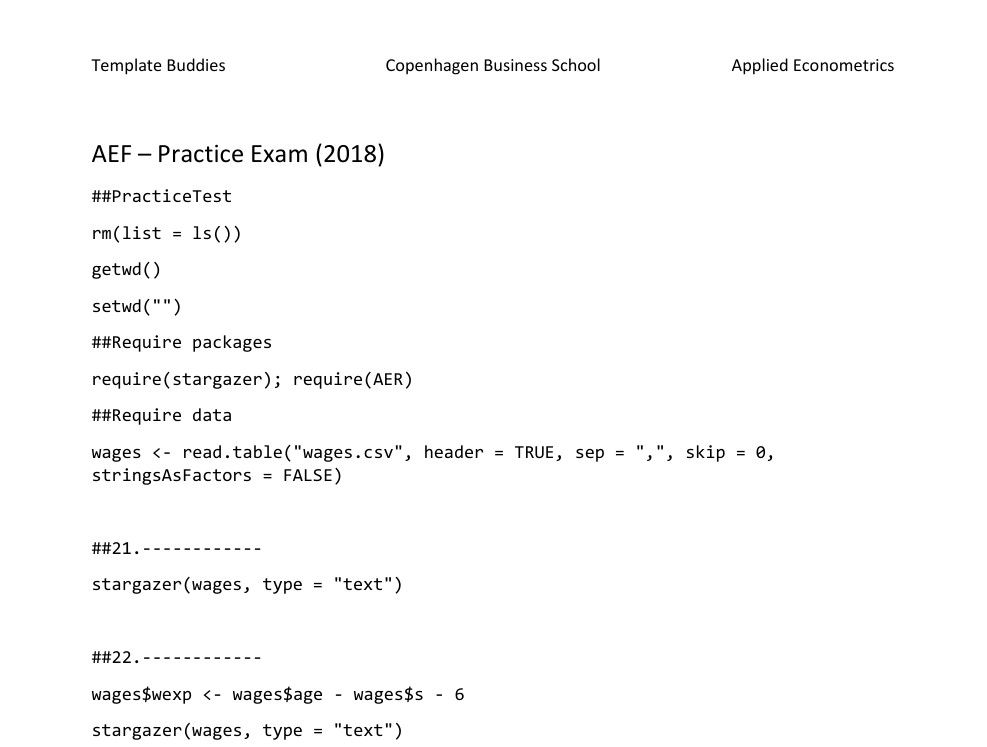AEF – Practice Exam (2018) – Template Buddies
