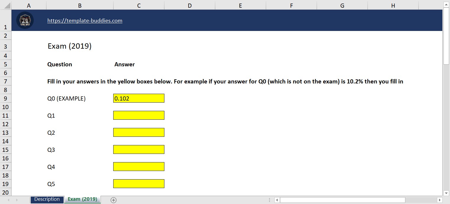 AEF – Exam (2019) – Template Buddies