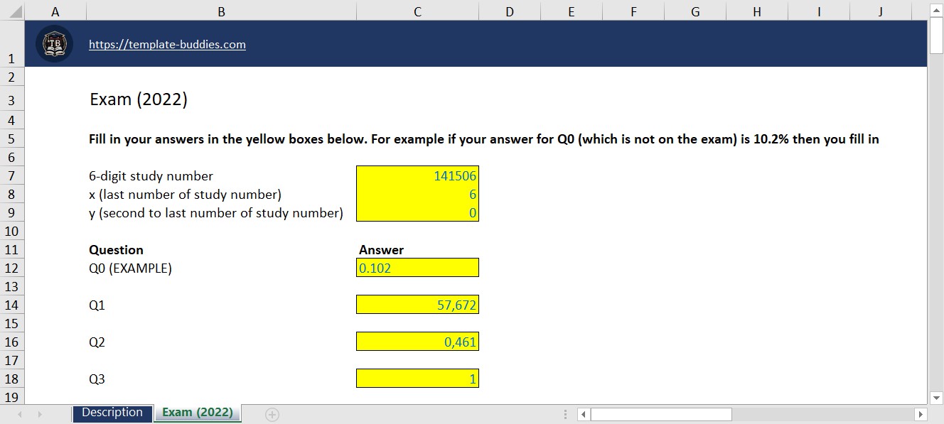 AEF – Exam (2022) – Template Buddies